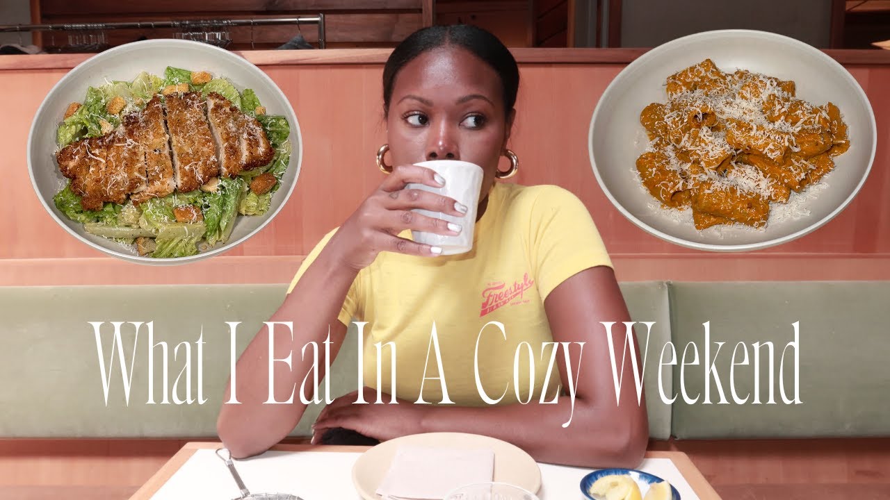 What I eat in a cozy weekend | Spicy Vodka Pasta, Fried Chicken Caesar ...