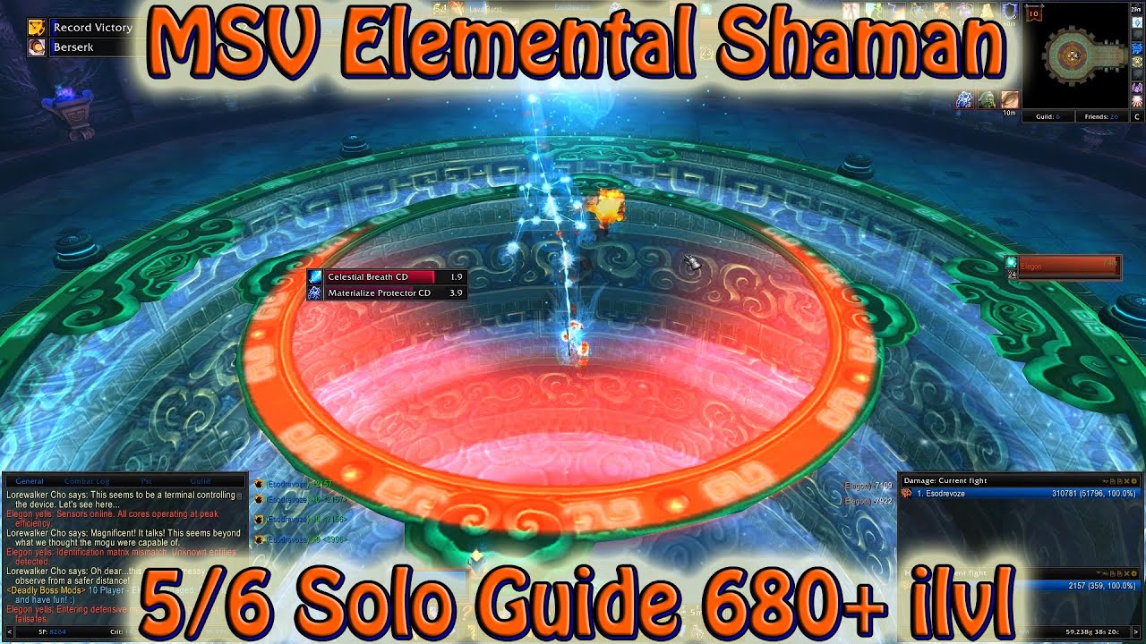 Elegon solo mount farm guide Elemental Shaman 680+ ilvl - YouTube
