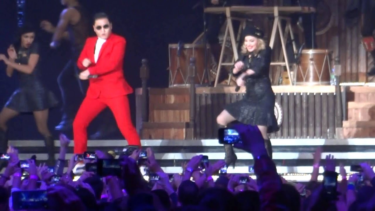 madonna X PSY Give it 2 Me /Gangnam Style MSG NYC 11/13/12 - YouTube
