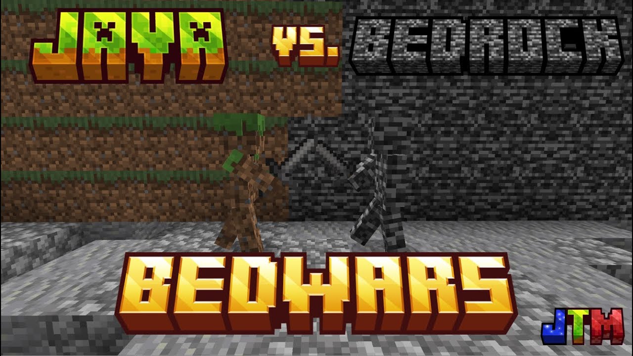 Minecraft Java vs. Bedrock Bedwars - YouTube