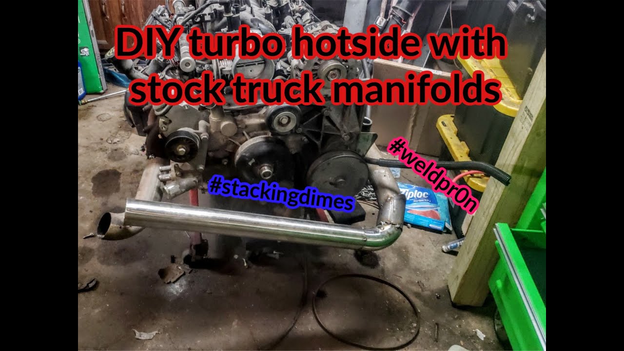 DIY LS turbo hotside. Mad fab skillz yo! - YouTube