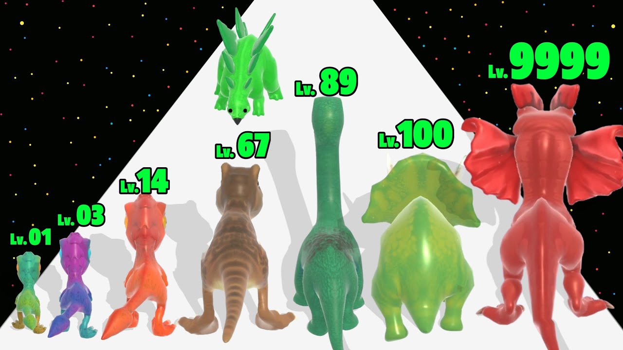 Dinosaur Evolution Run - Level Up Dinosaur Max Level Gameplay (New Update) - YouTube