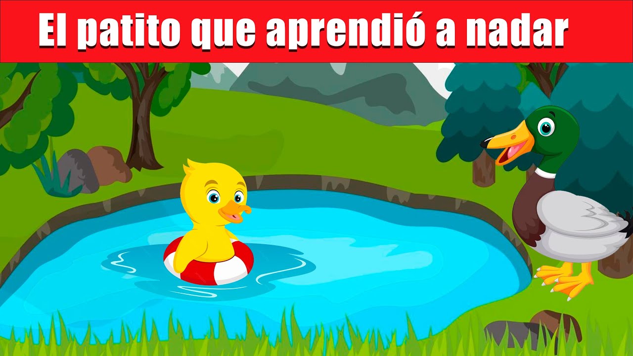El patito que aprendió a nadar - Cuentos cortos para niños - YouTube