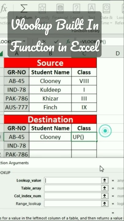 VLookup - Builtin Function in Excel - YouTube