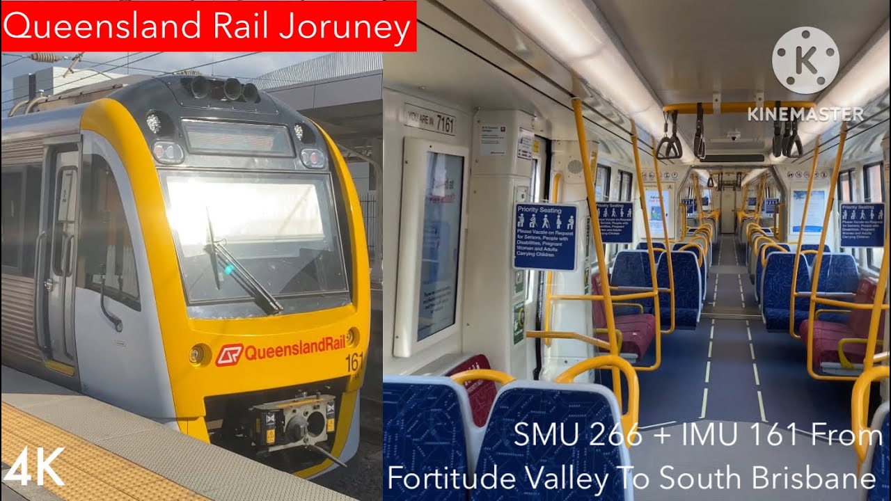 Queensland Rail Journey - SMU 266 + IMU 161 From Fortitude Valley To ...