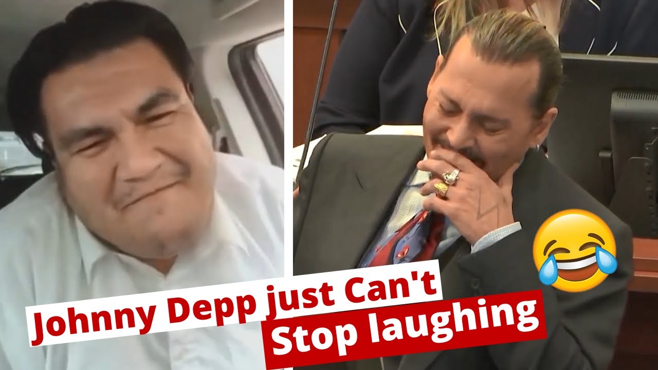 JOHNNY DEPP just Can't Stop Laughing During this testimony 😂😂 Trial Day ...