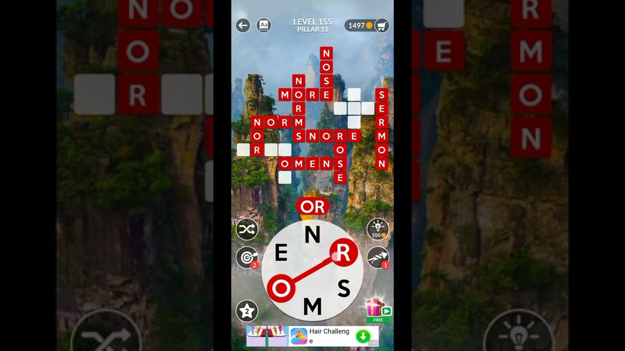 wordscapes level 155 - YouTube