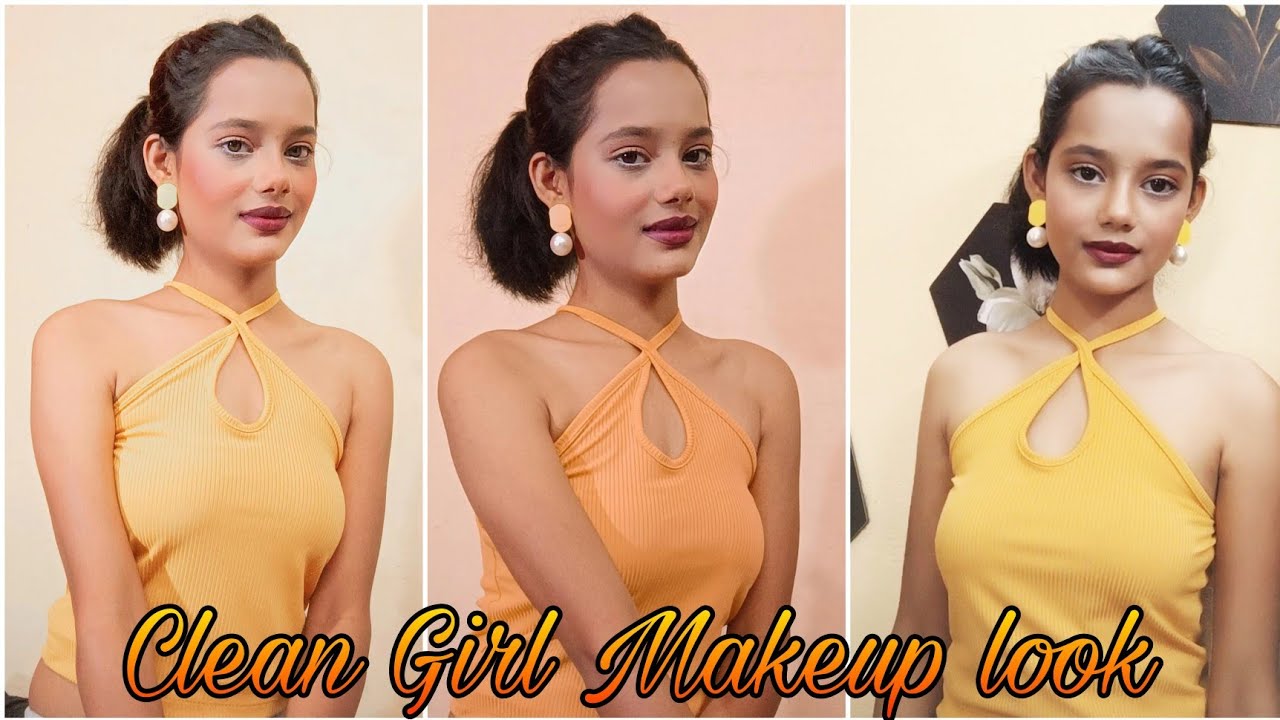 Clean Girl Makeup look 💛🦋|| 😍New Makeup look Trend do this way u r ...