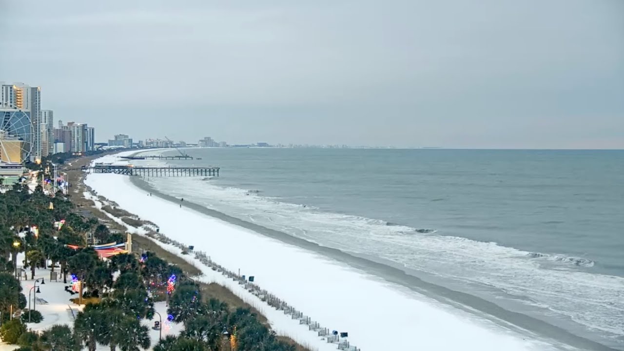 ☀️ ️ Snow in Myrtle Beach! ️☀️ - YouTube