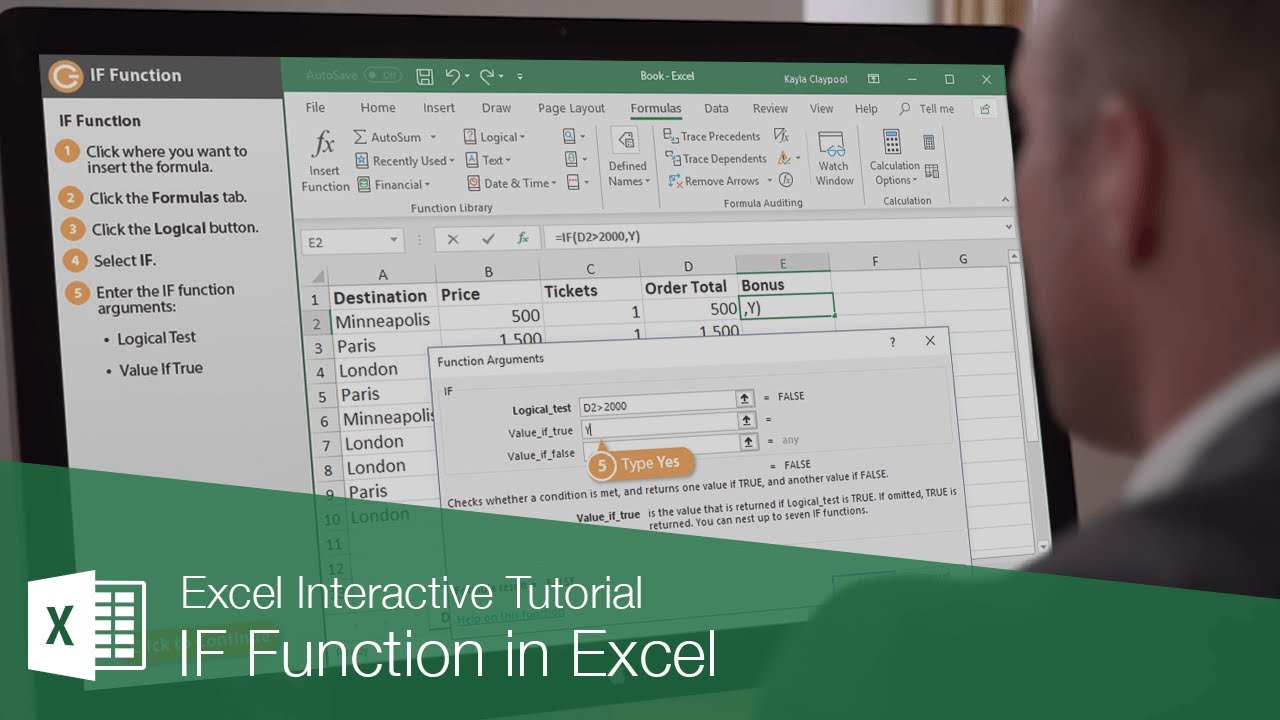 IF Function in Microsoft Excel || If دالة - YouTube