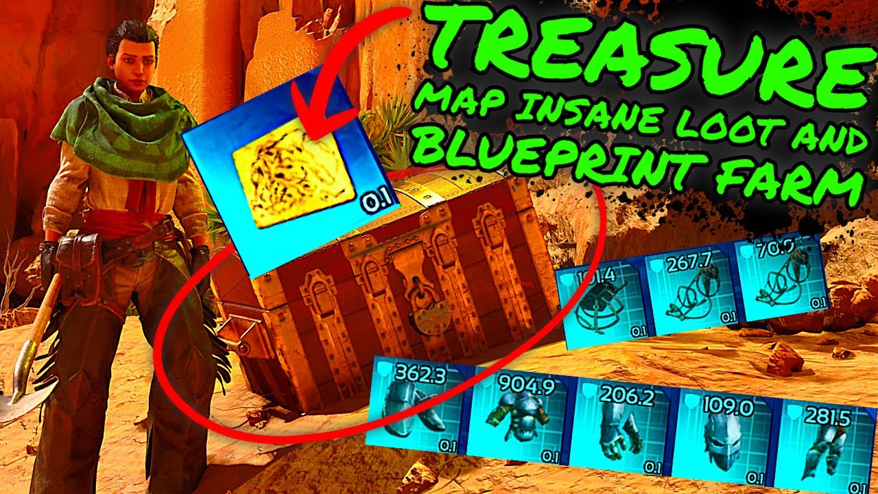 TREASURE MAPS in SCORCHED EARTH!!! How To Get Them and FARM BLUEPRINTS ...