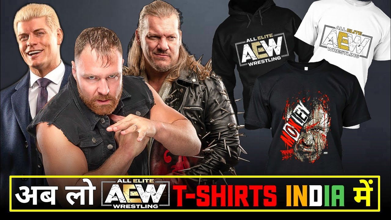 Now get AEW T-shirts Merchandise In India 🤩 || Now AEW T-shirts ...