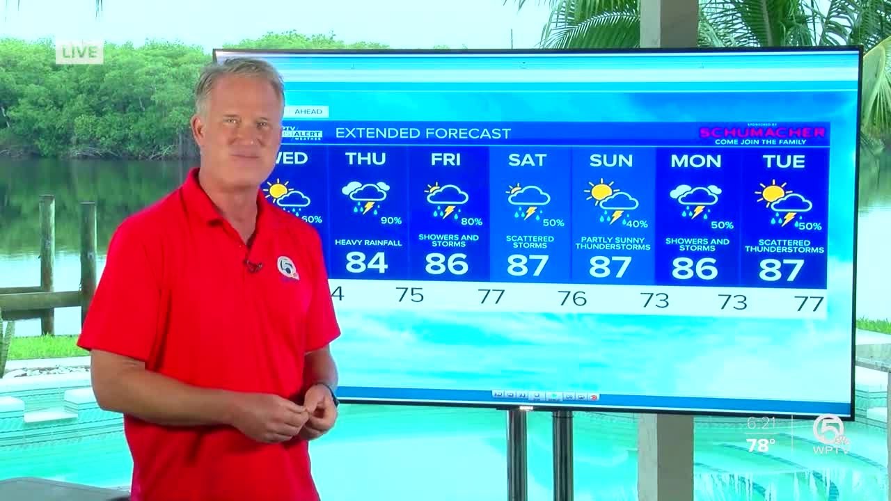 Latest Weather Forecast 6 p.m. Tuesday - YouTube