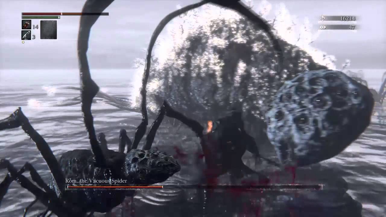 Rom, the Vacuous Spider - Bloodborne Gameplay - YouTube