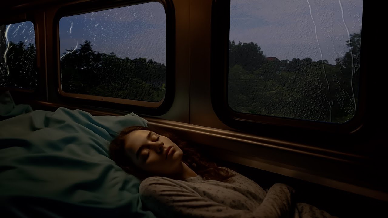 The Sound Of Rain On The Train Very Relaxing For Sleep | Sleep Well All ...