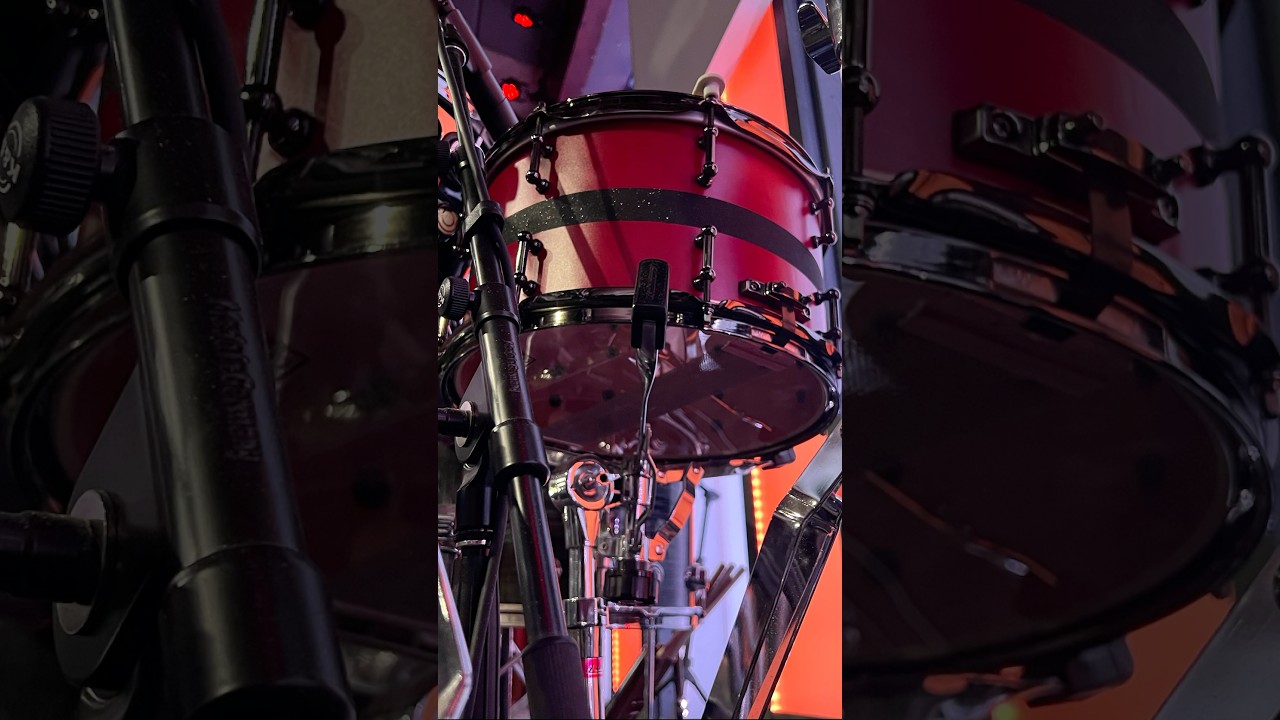 Custom Snare 003 / Dark Red w/ Gloss Black center stripe. At 14x8 it’s ...