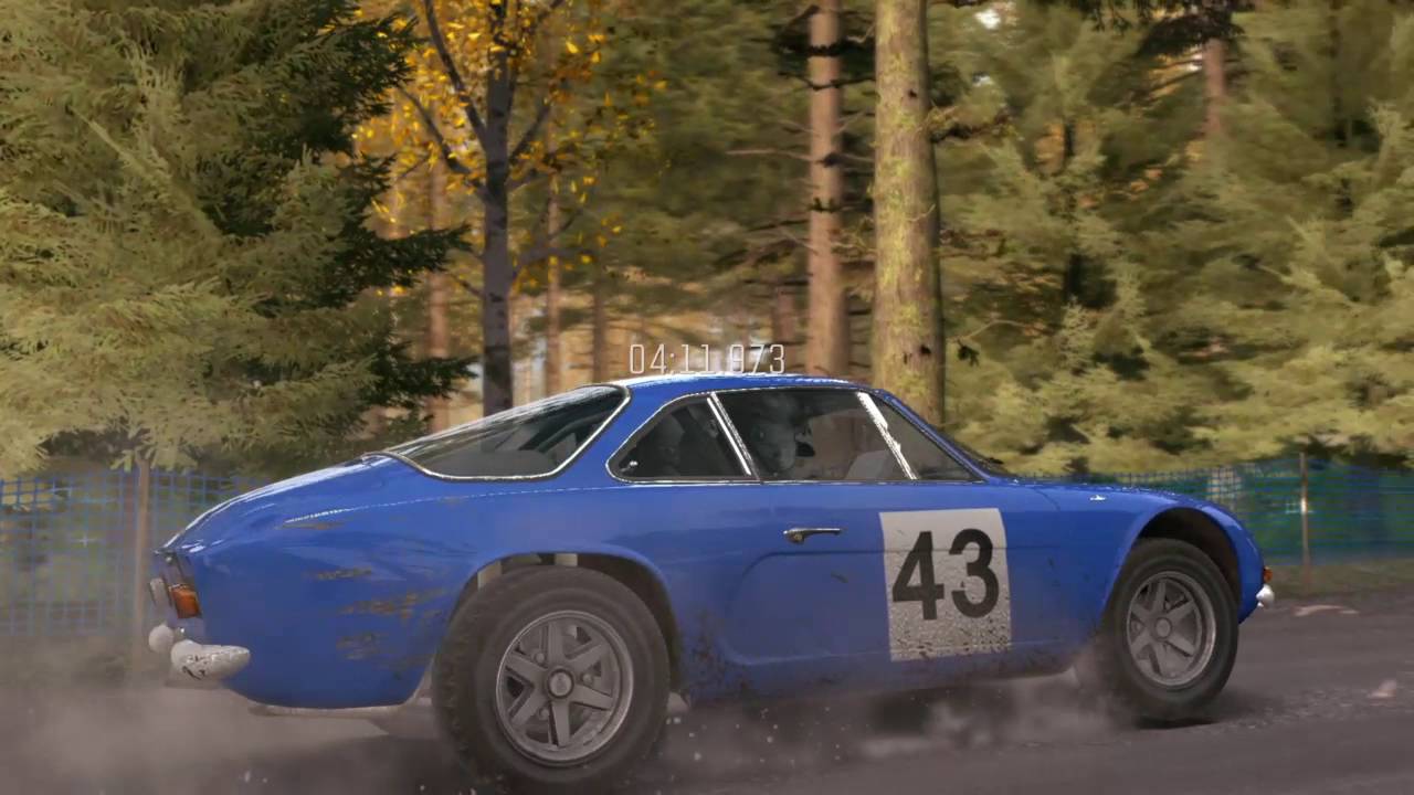 DiRT Rally Finland Kotajarvi 60s Renault Alpine A110 - YouTube
