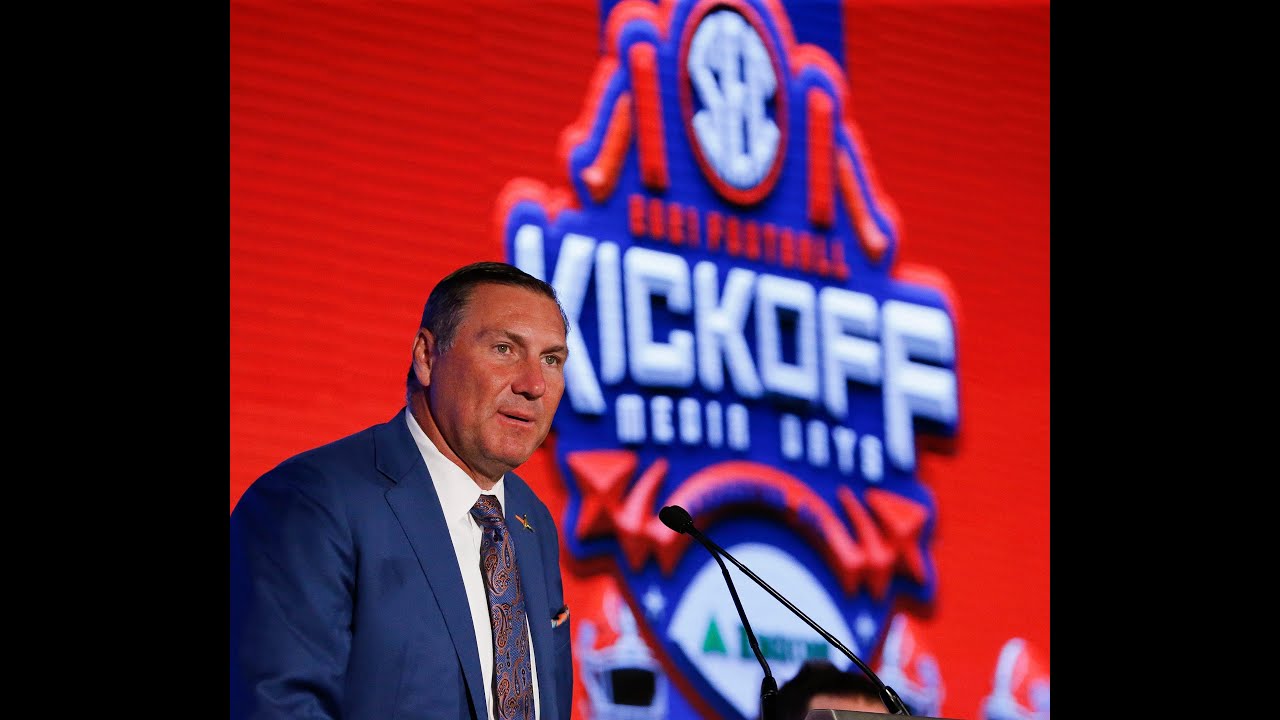 Dan Mullen Florida Gators football 2021 SEC Media Days press conference ...