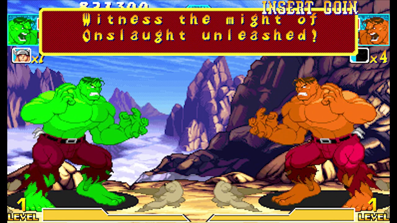 Marvel vs Capcom 1 ( Arcade ) - Hulk / Wolverine Playthrough ( Aug 13 ...