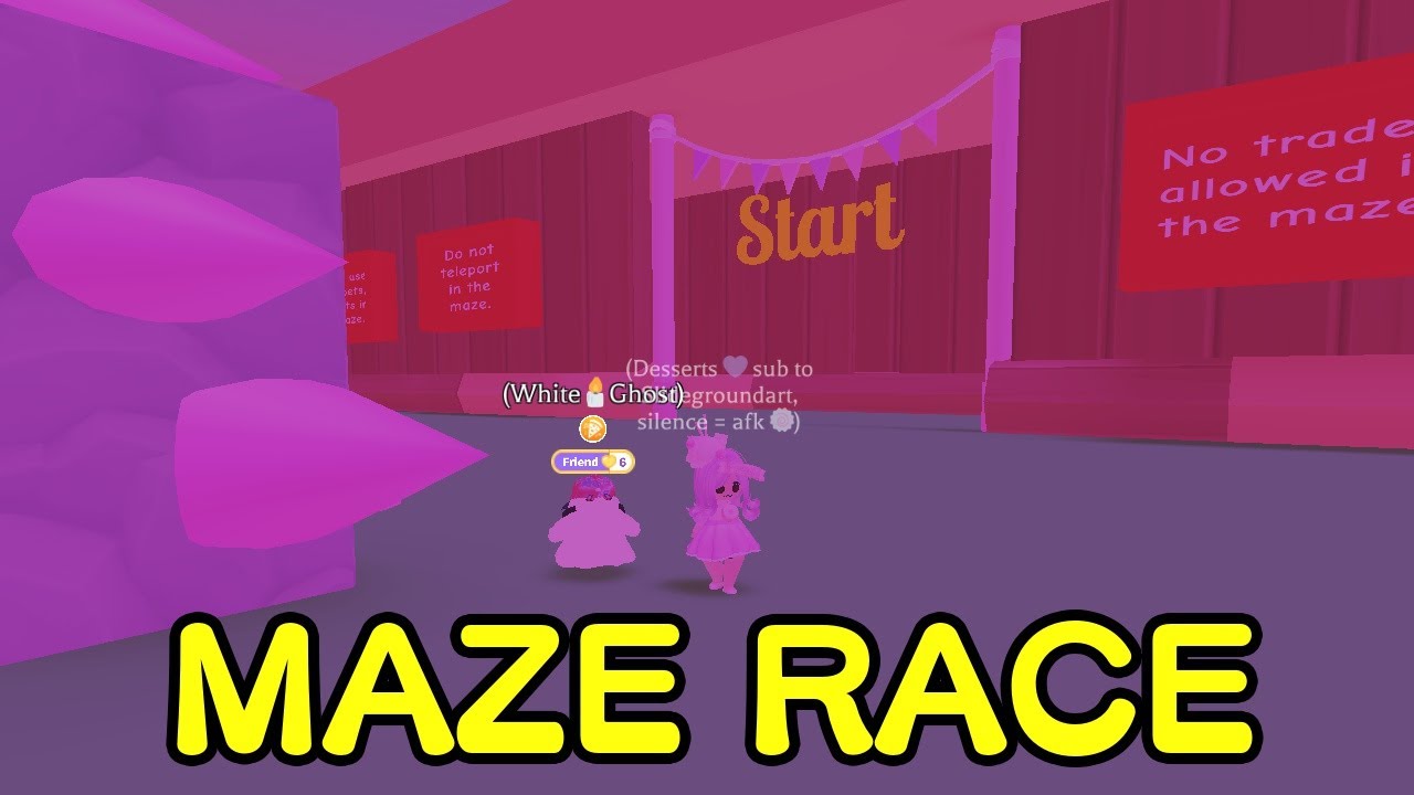 First to Finish Maze Win a Free Pet in Adopt Me - YouTube