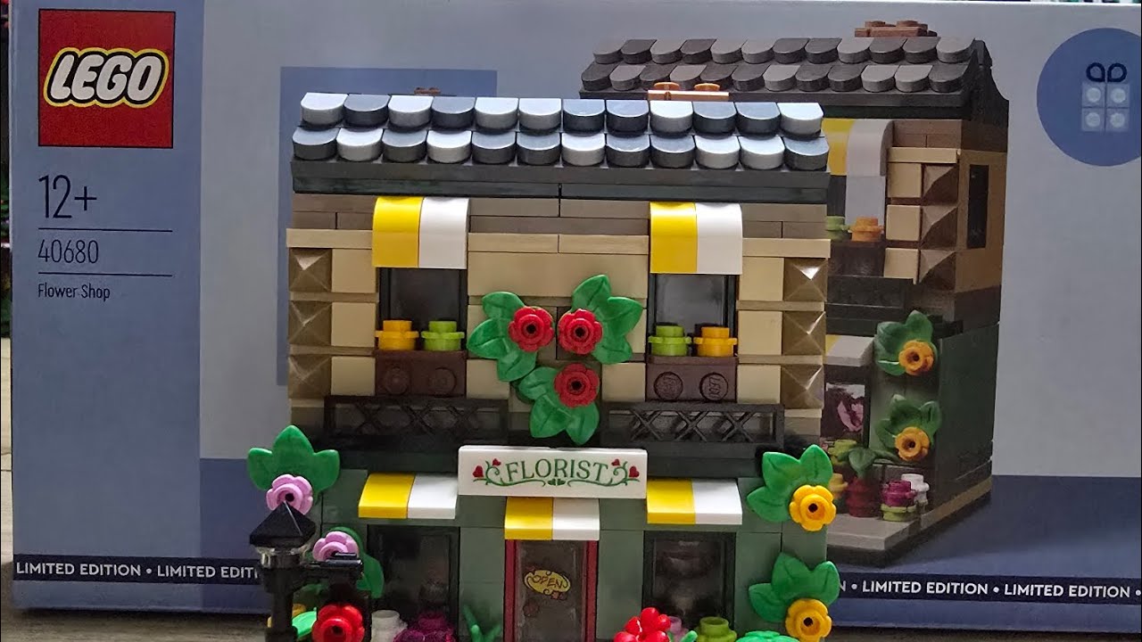 Lego Flower Shop GWP set 40680 - YouTube