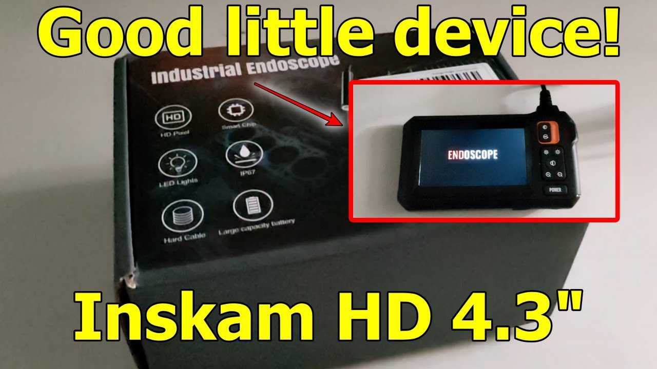 Inskam endoscope 4.3" from TEMU (Quick look) - YouTube