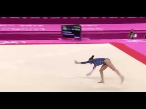 2012 Olympics WAG EF FX  Aly Raisman First pass Slow-mo