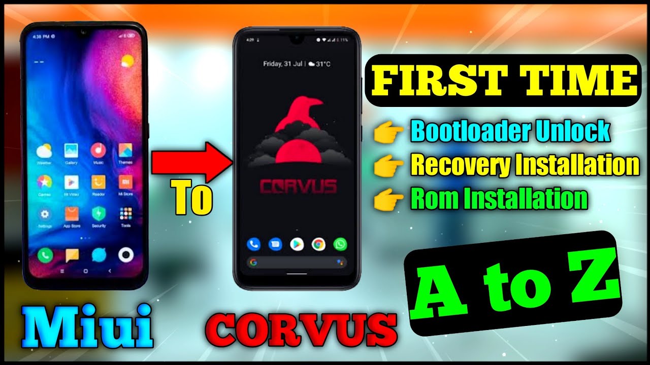 Miui To Corvus Os Rom Installation_Full Process || Best Gaming Rom For ...