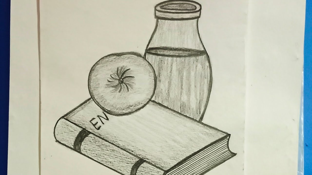 Still life drawing with pencil shading #stilllife #pencilshading ...