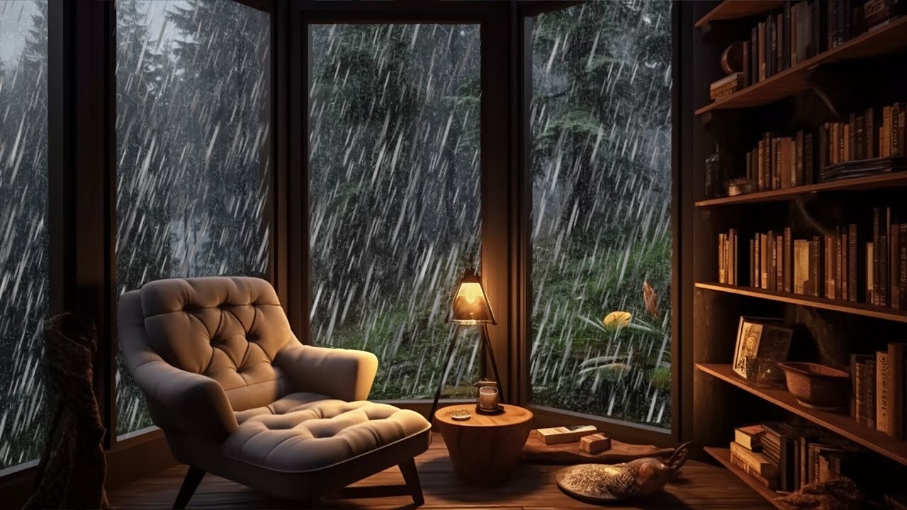 💤 Sleep Instantly in Under 3 MINUTES in Cozy Reading Nook Ambience with ...