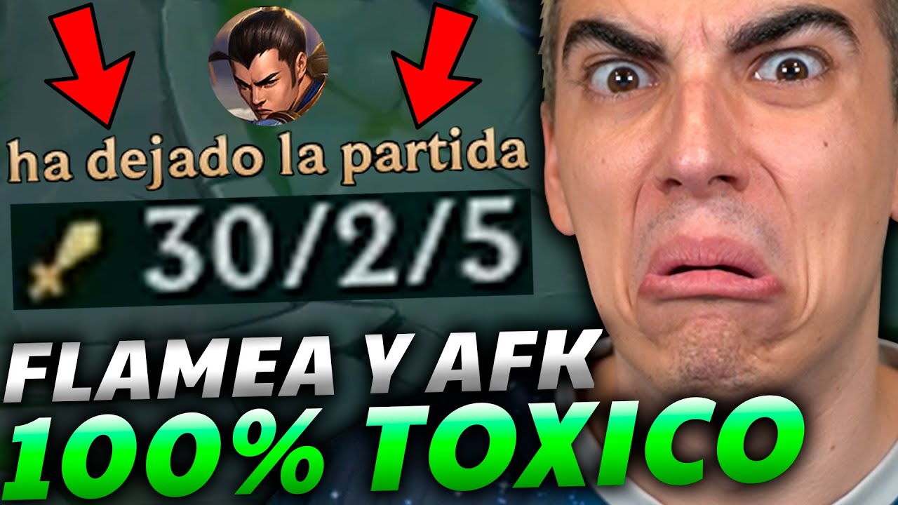 😨¡ME VOY A QUEDAR CALVO! ¡ASI FUE LA PARTIDA MAS TOXICA de LEAGUE OF ...
