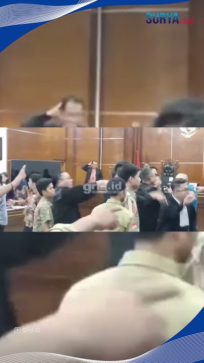 Reaksi Hotman Paris saat Razman Mengamuk hingga Buat Ricuh di Ruang Sidang - YouTube