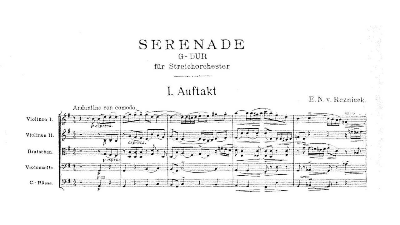 Emil von Reznicek – Serenade for Strings - YouTube