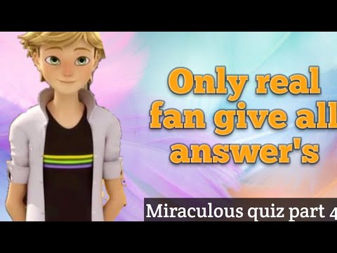 Miraculous ladybug quiz ||Only real fan give all answers part 4 - YouTube