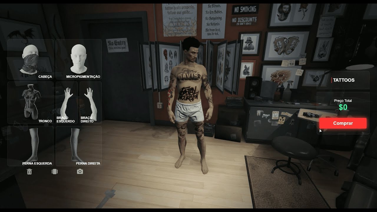 Jaçon - Tattoos Fivem Script | vRPEX - Creative - YouTube