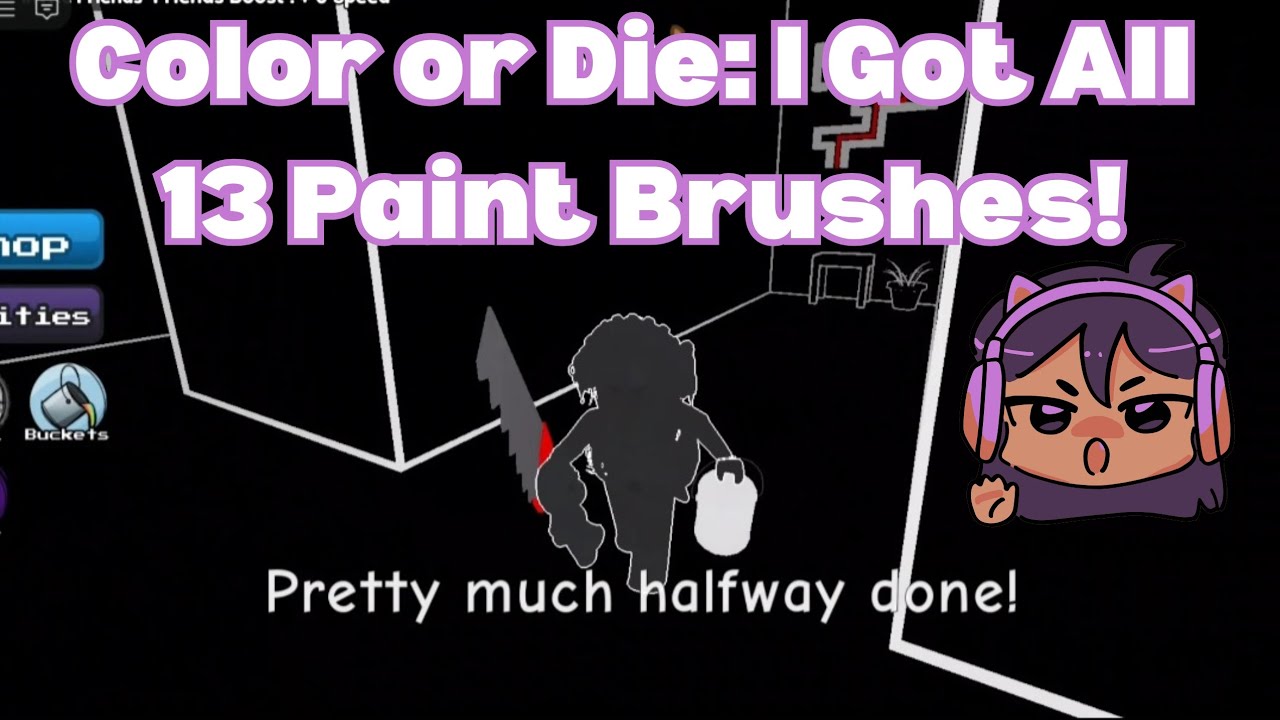 Color or Die Getting All 13 Paint Brushes | Kawaii_Bunny - YouTube