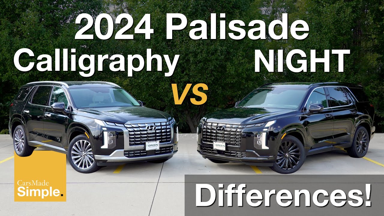 2024 Hyundai Palisade Calligraphy vs Calligraphy Night Edition! - YouTube