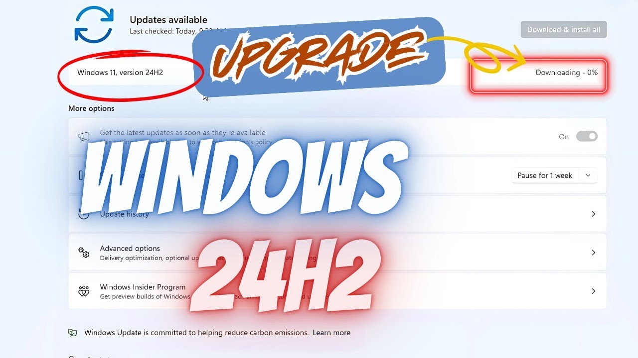 How to Get the Windows 11 24H2 Upgrade Option: Easy Guide for All ...