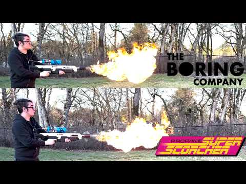 Boring Company Not A Flamethrower vs Super Scorcher