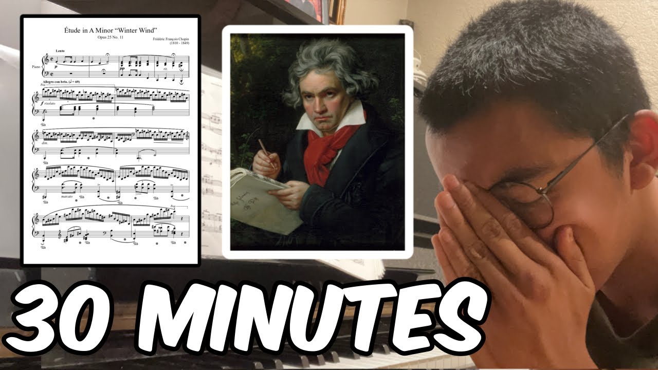 LEARNING THE WORLD’S HARDEST PIANO PIECE IN 30 MINUTES (Winter Wind ...