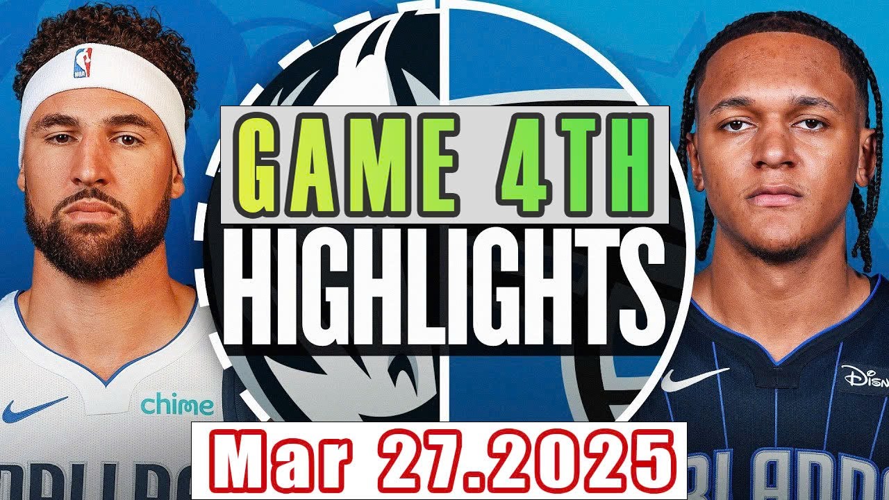 Dallas Mavericks Vs Orlando Magic Game 4th Highlights Mar 27,2025 NBA ...