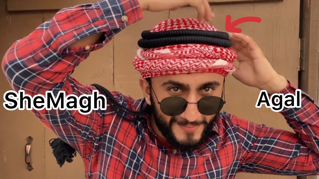 How to tie Shemagh with agal new style tutorial || Arabic || Majid Shah ...
