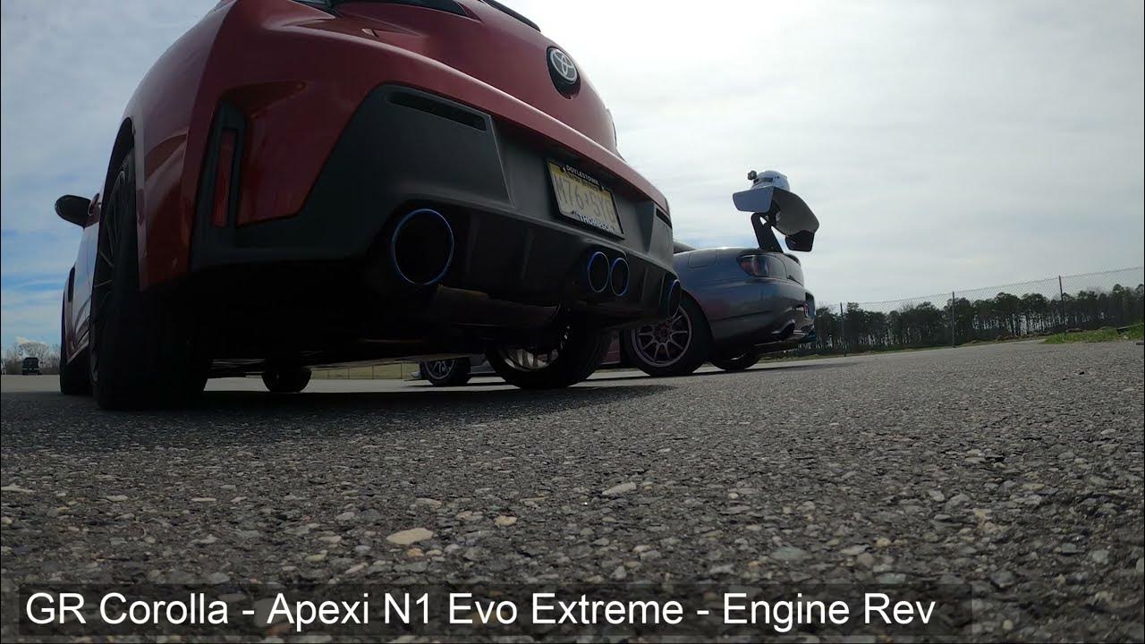 GR Corolla - Apexi N1 Evo Extreme Cat-back Exhaust Sound - YouTube
