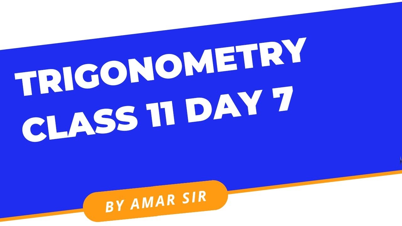 TRIGONOMETRY DAY07 - YouTube