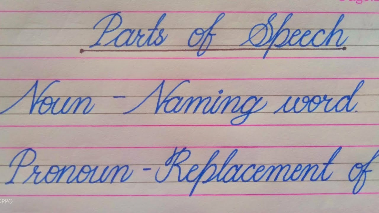 Write in Fancy Cursive: Nouns, Verbs, Adjectives (Parts of Speech 2024 ...
