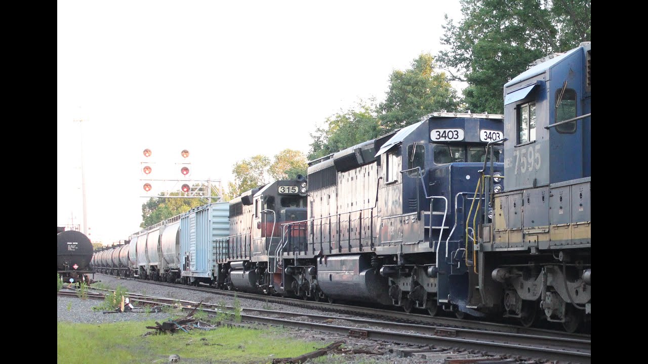 HD CSXT Action on Former Pan Am District 2 Includes MEC & CSXT Locomotives and Late to End June ...