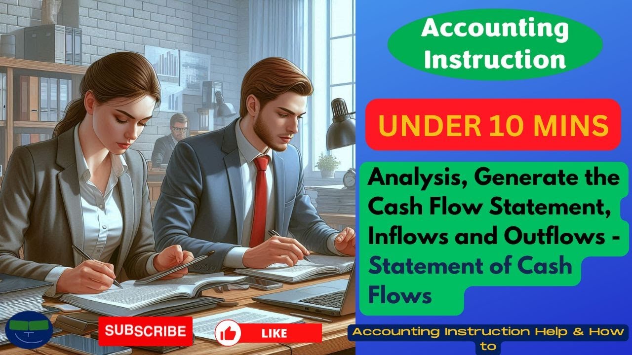 Analysis, Generate the Cash Flow Statement, Inflows and Outflows ...