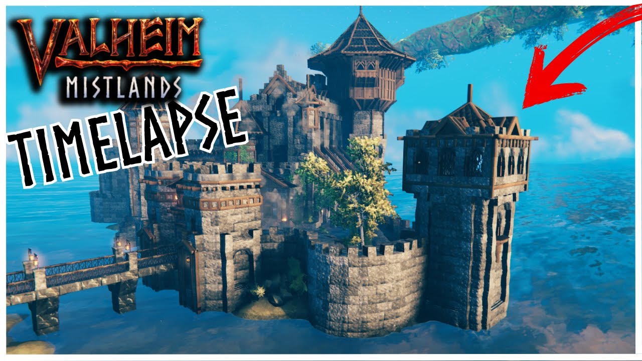 Valheim Mistlands- Building A Watch Tower- Island Castle Timelapse ...