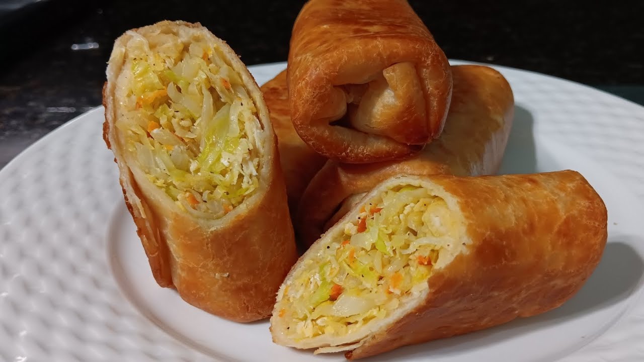 Rollitos De Repollo Con Tortillas De Harina Quedan Buenisimos - YouTube