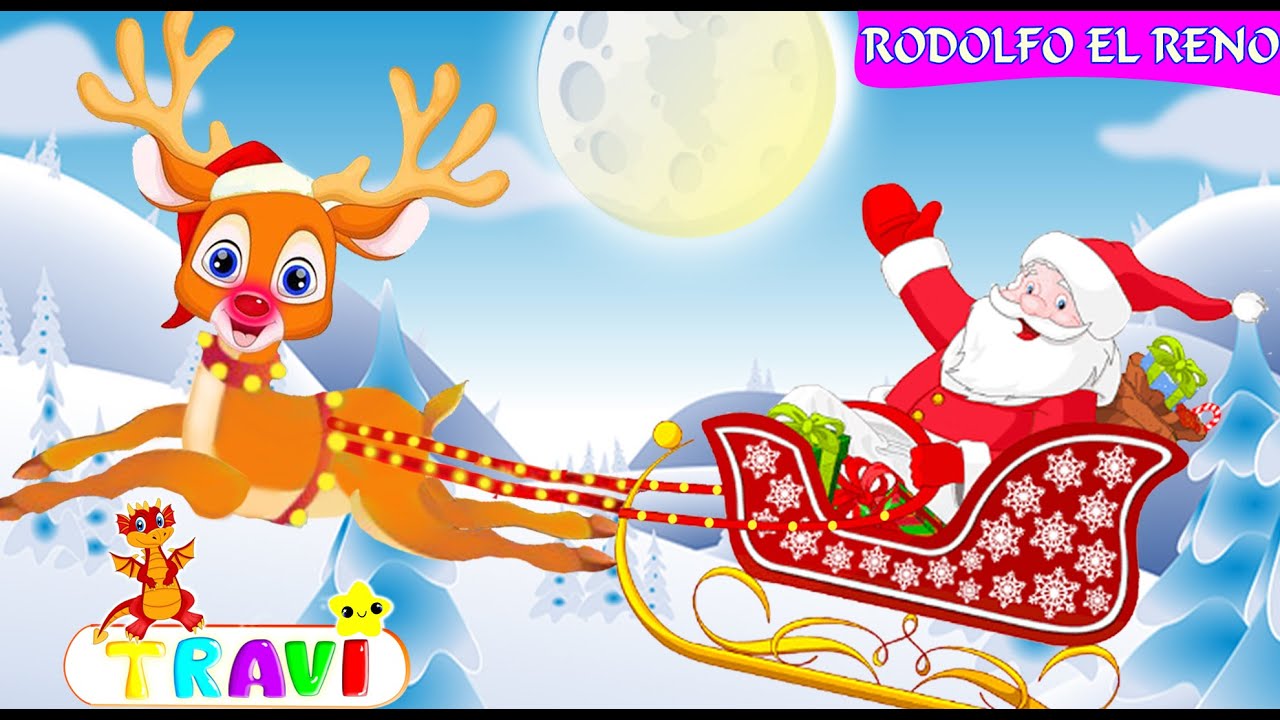 Rodolfo el RENO! Canción para Niños! Canción Infantil! El Reno de la ...